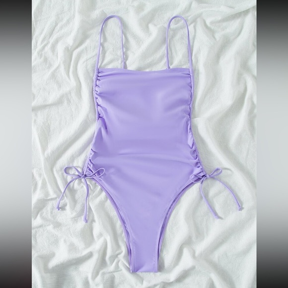 SHEIN | Swim | Tie Side One Piece Swimsuit | Poshmark